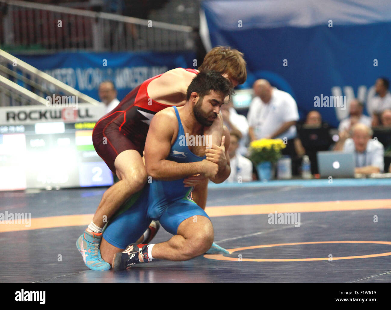 Las Vegas, Nevada, USA. 7th Sep, 2015. USA Andy Bisek defeats India's ...