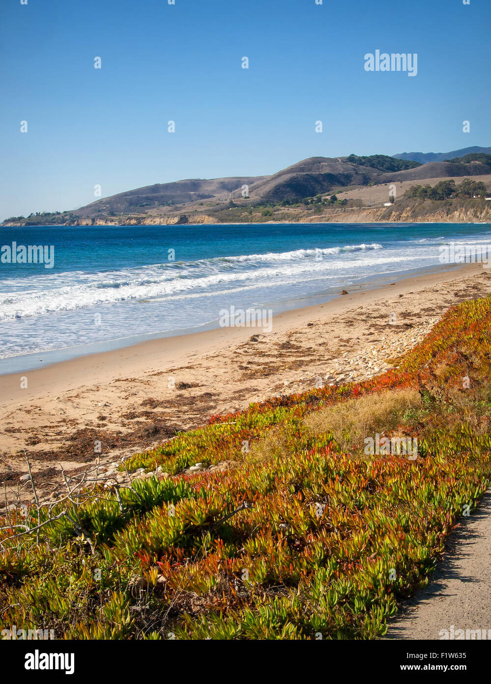 Southern California beach on Pacific Ocean Stock Photo - Alamy