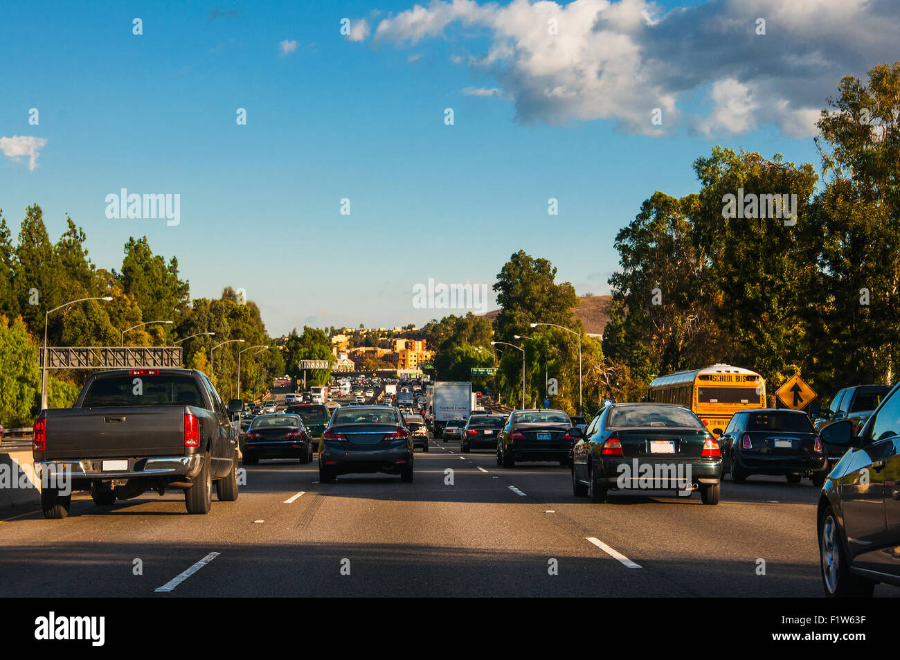 traffic in southern california all day long Stock Photo - Alamy