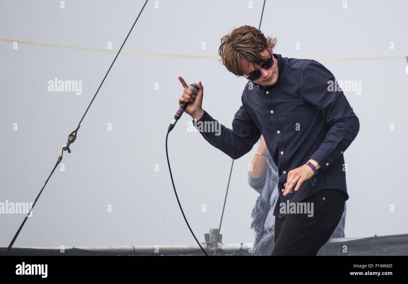 Rowan Bastable of Kassassin Street at Victorious Festival 2015 Stock ...