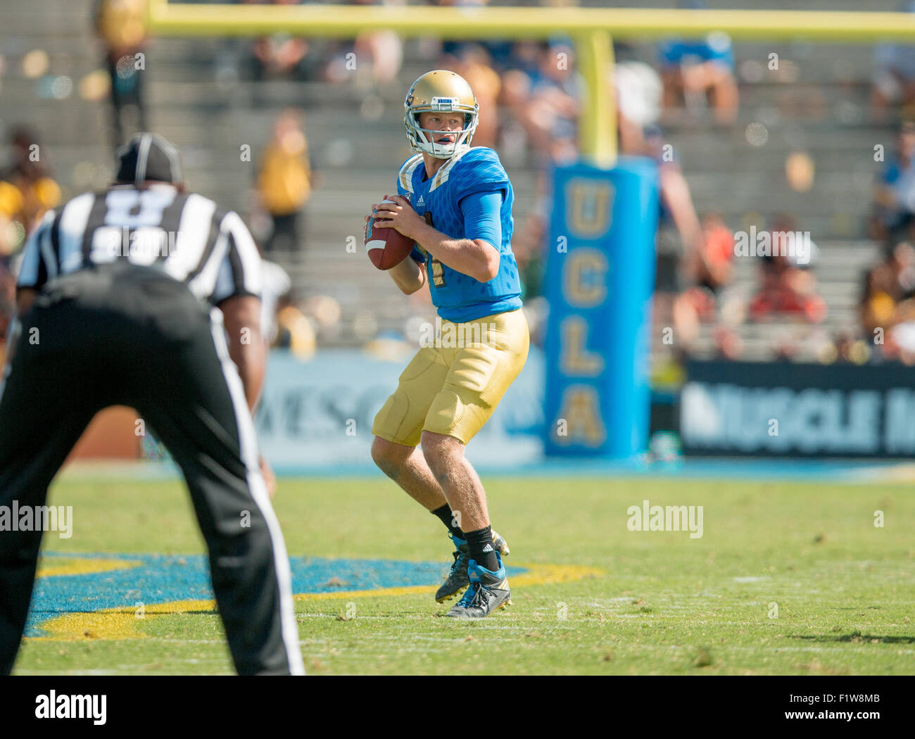 Pasadena, CA. 5th Sep, 2015. UCLA Bruins quarterback (11) Jerry ...