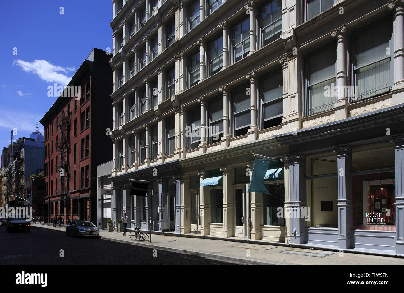 Cast-Iron buildings in Soho, Lower Manhattan, New York City USA Stock ...