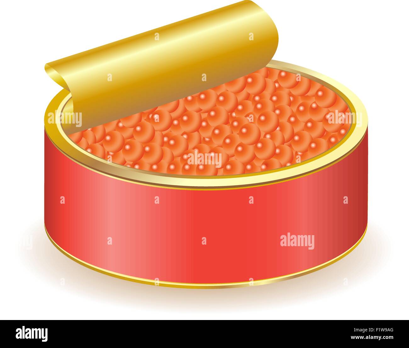 red caviar vector illustration isolated on white background Stock ...