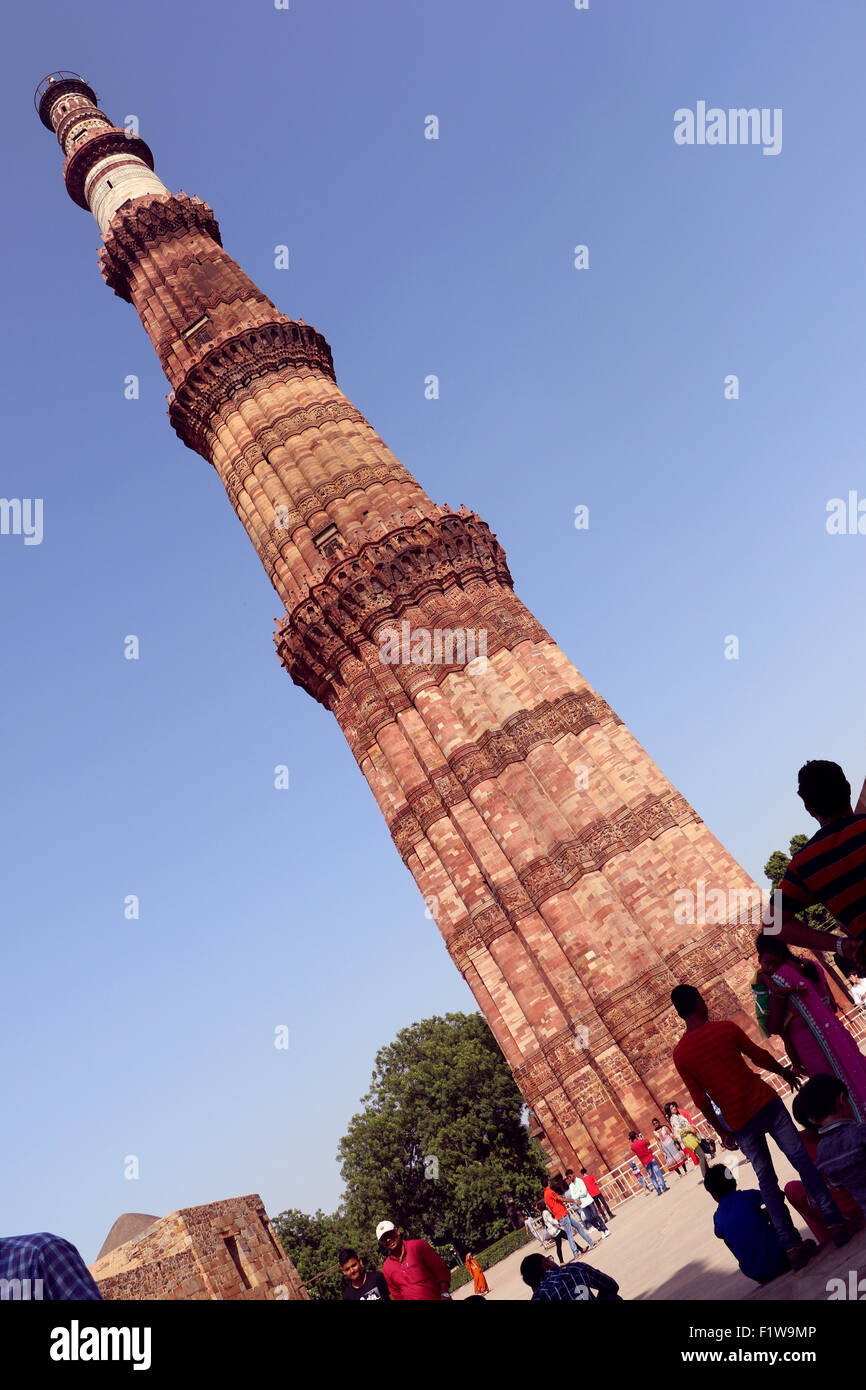 Qutub Minar, UNESCO World Heritage Site, Delhi Stock Photo - Alamy
