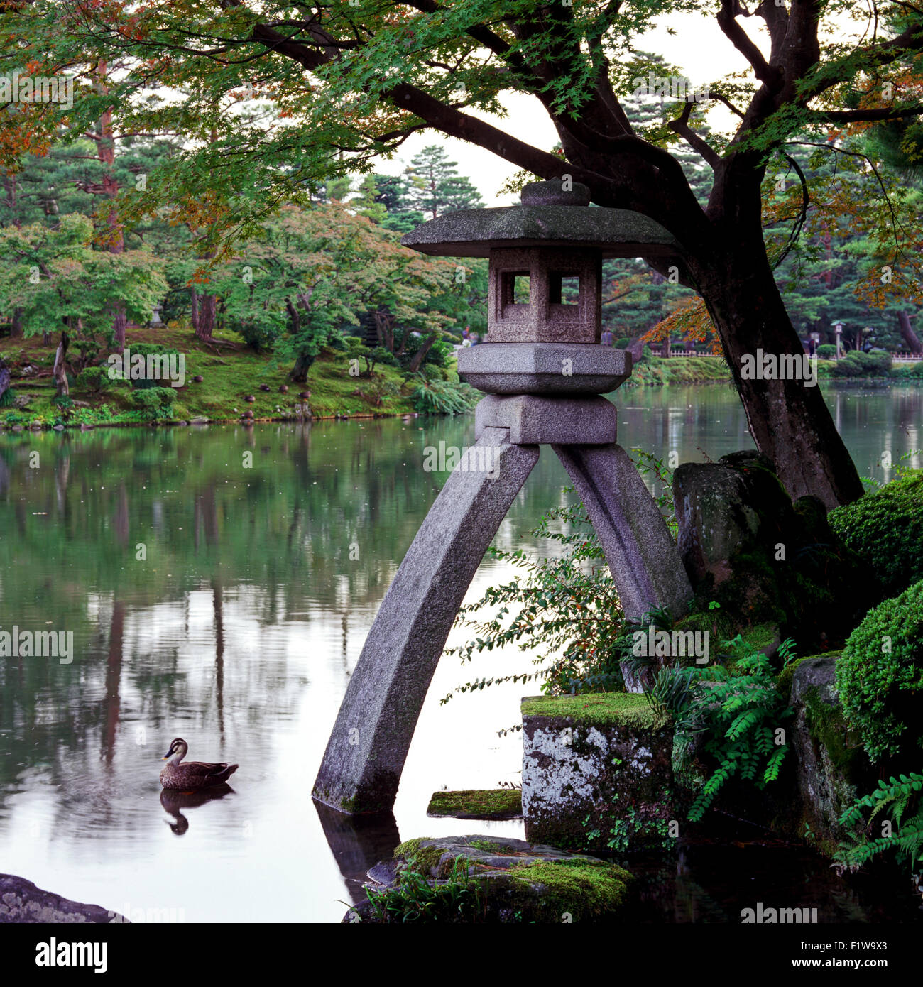 Kenrokuen Japanese Garden Stock Photo - Alamy