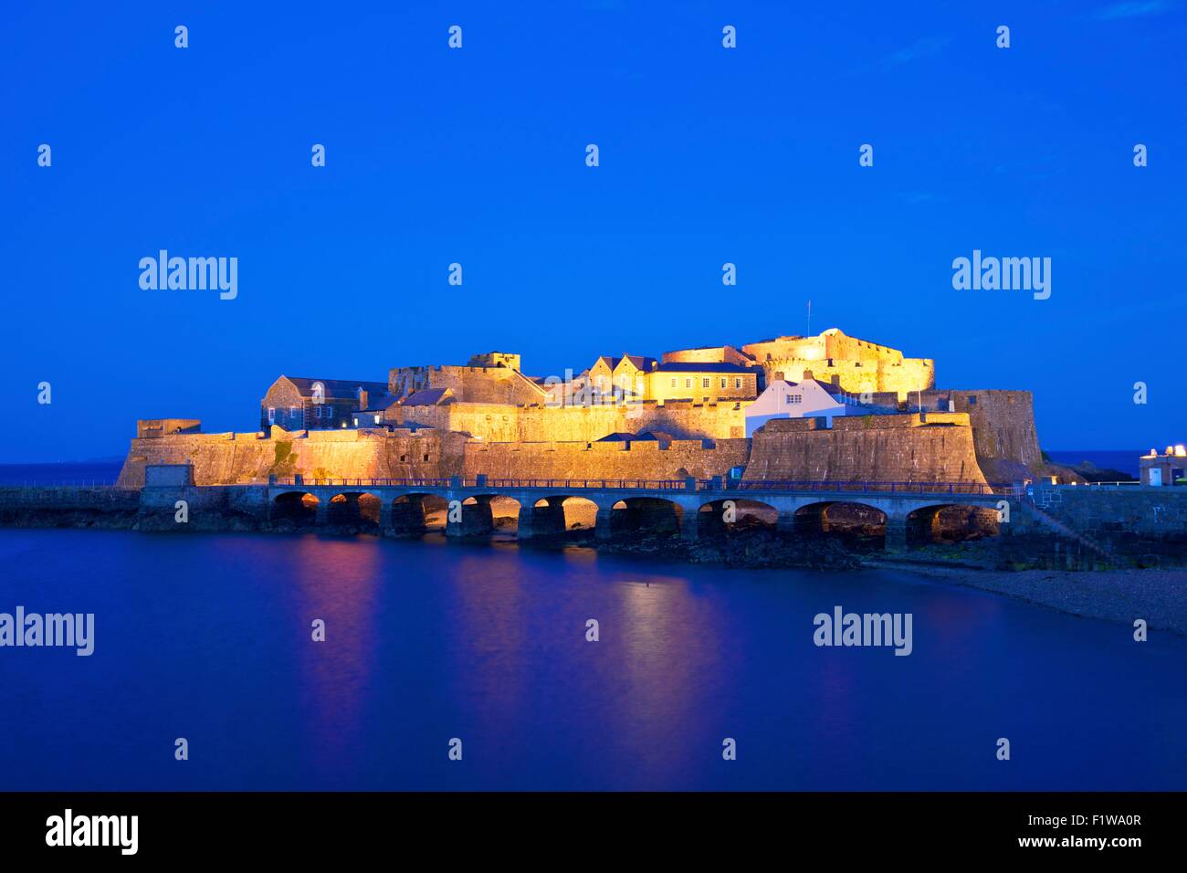 Castle Cornet And The Harbour, St. Peter Port, Guernsey, Channel ...