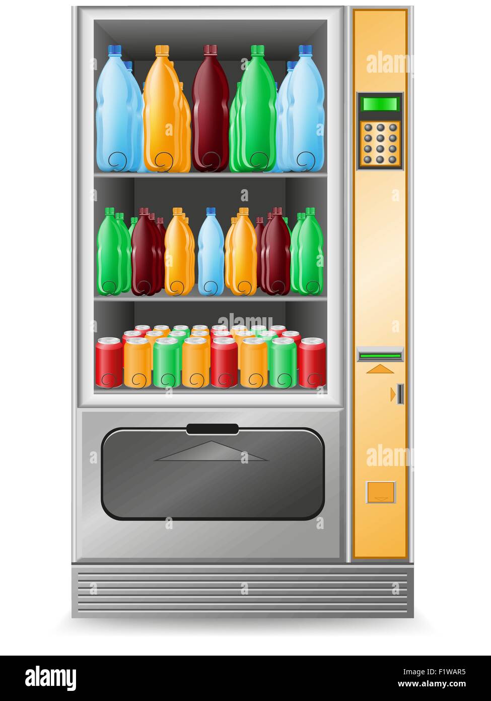 vending water is a machine vector illustration isolated on white ...