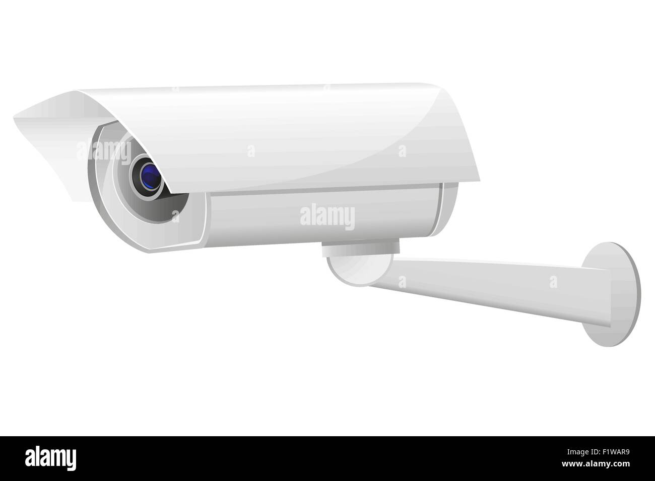 video surveillance camera vector illustration isolated on white ...