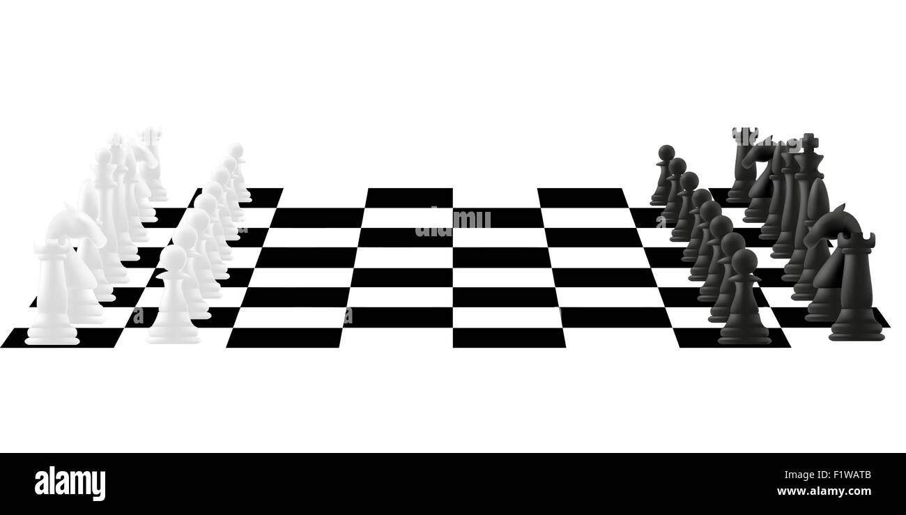 chess board with figures vector illustration Stock Vector Image & Art ...