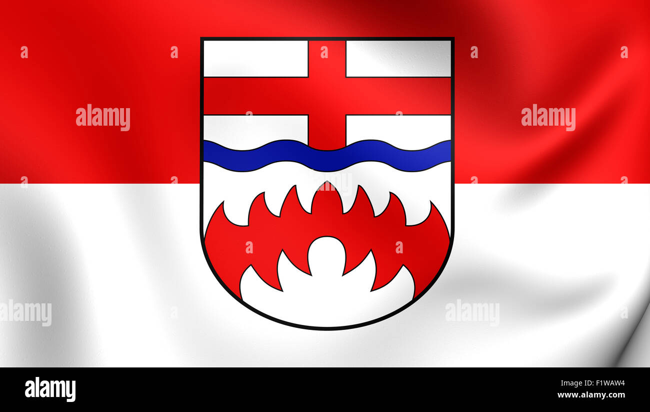 3D Flag of Paderborn, Germany. Close Up Stock Photo - Alamy
