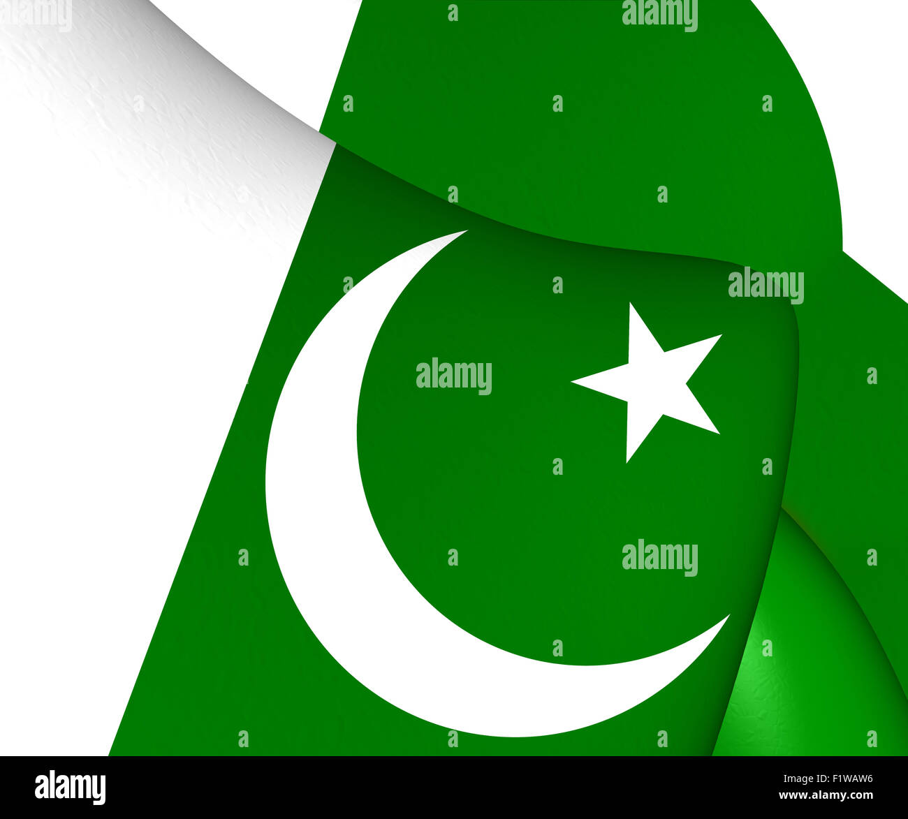 Flag of Pakistan. Close Up Stock Photo - Alamy