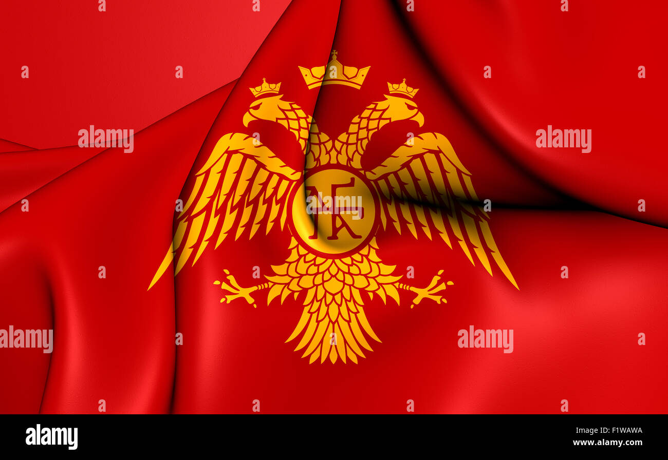 Byzantine Eagle, Flag of Palaiologos Dynasty. Close Up Stock Photo - Alamy