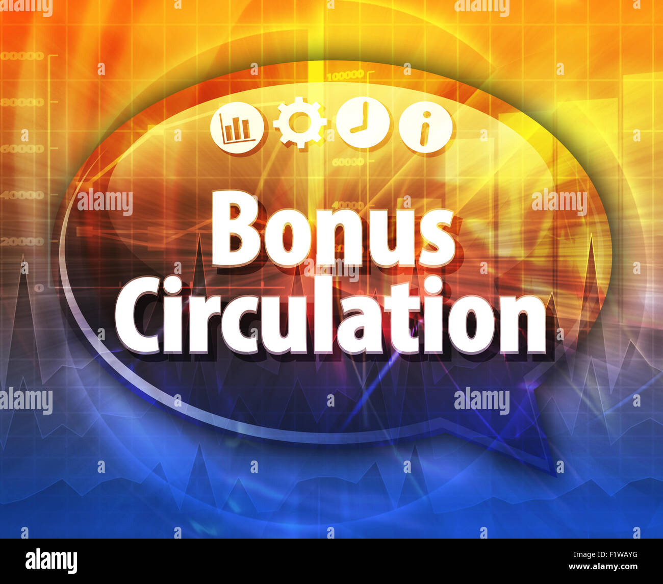 Speech bubble dialog illustration of business term saying Bonus ...