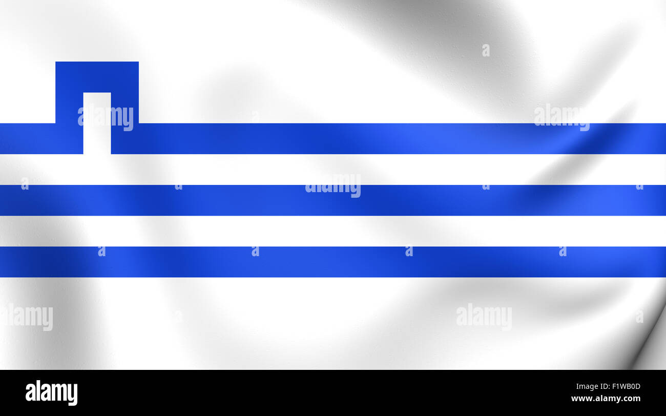 Flag of Podgorica, Montenegro. Close Up Stock Photo - Alamy