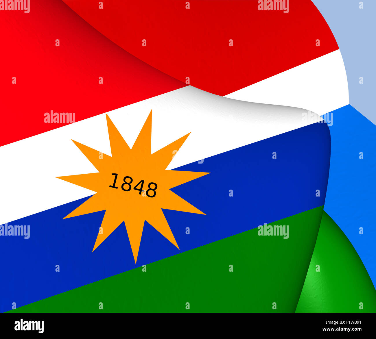 Flag Of Puntarenas Costa Rica Close Up Stock Photo Alamy