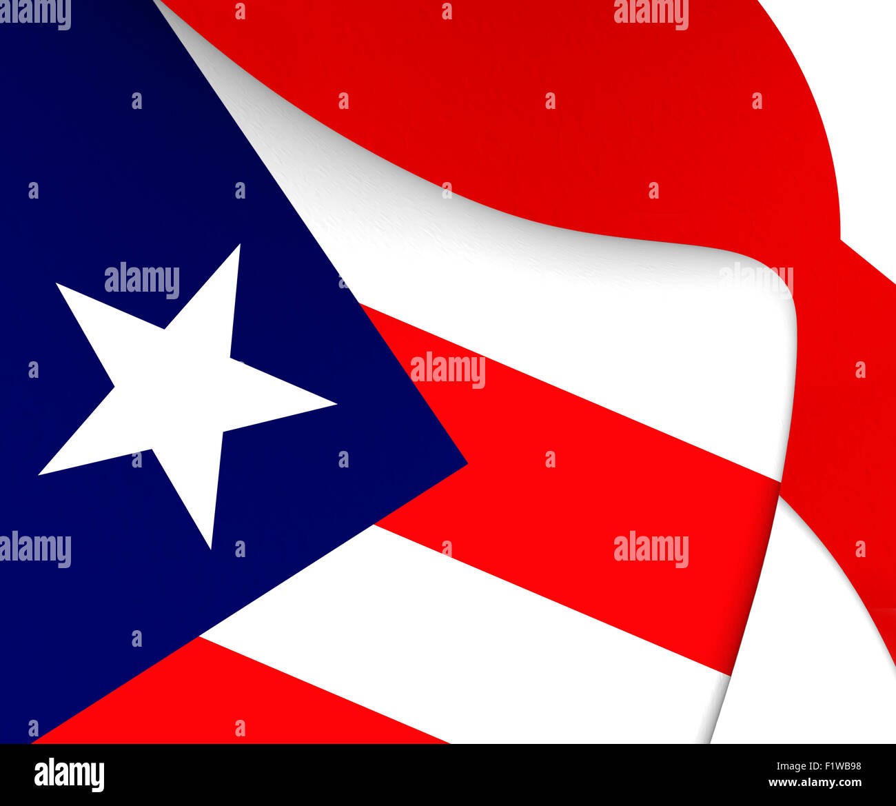 Flag puerto rico waving wind hi-res stock photography and images - Alamy