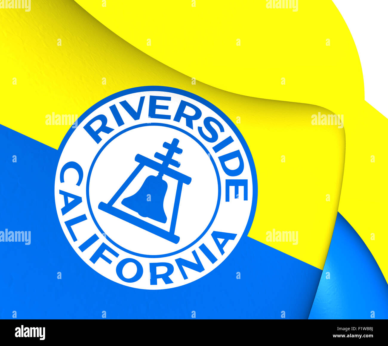 Flag of Riverside, USA. Close Up Stock Photo - Alamy