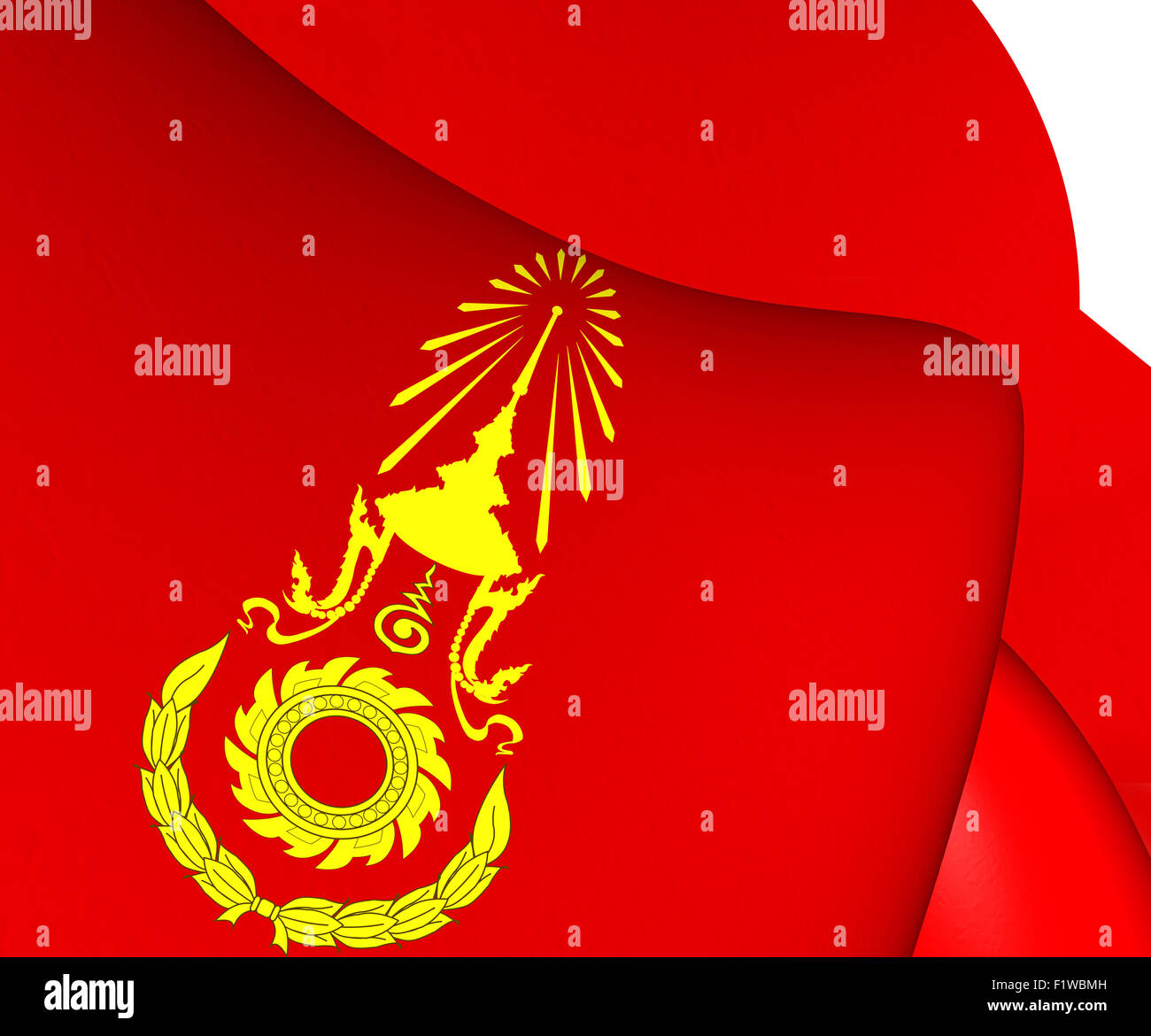 Royal Thai Army Flag. Close Up Stock Photo - Alamy
