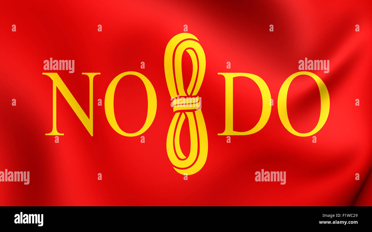 3D Flag of the Seville City, Spain. Close Up Stock Photo - Alamy