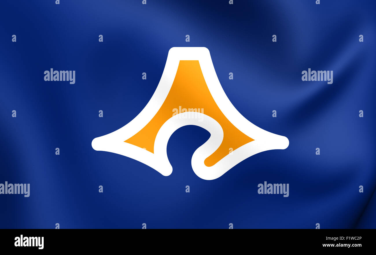 Flag of Shizuoka Prefecture, Japan. Close Up Stock Photo - Alamy