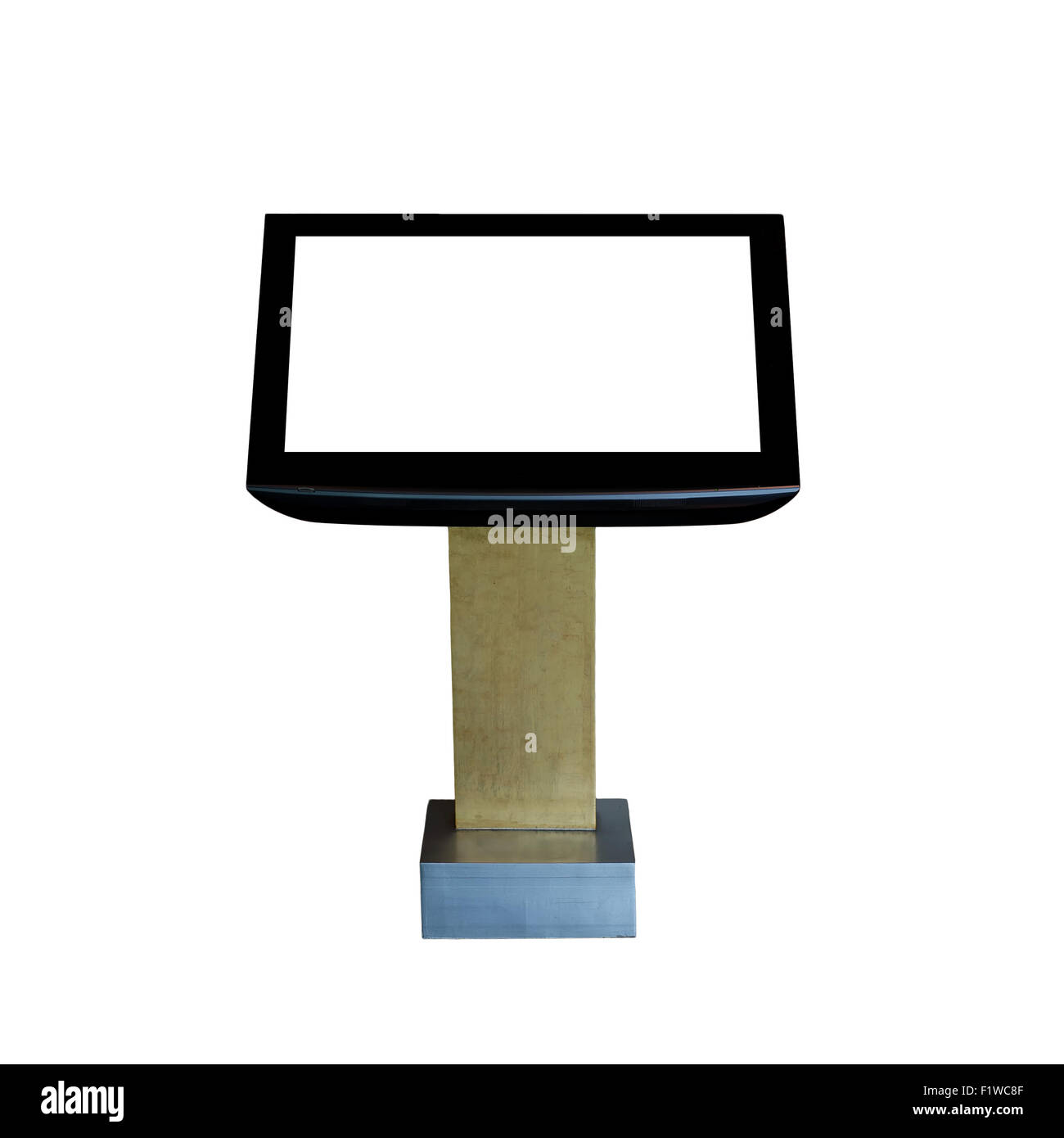 blank stand billboard for advertisement isolated on white background ...