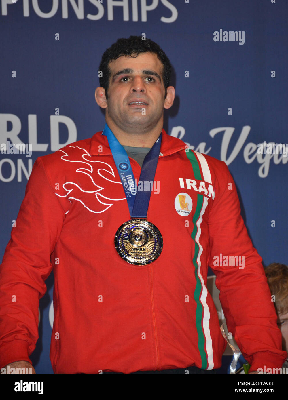 Las Vegas, Nevada, USA. 7th Sep, 2015. Silver medalist Iranian Ghasem ...