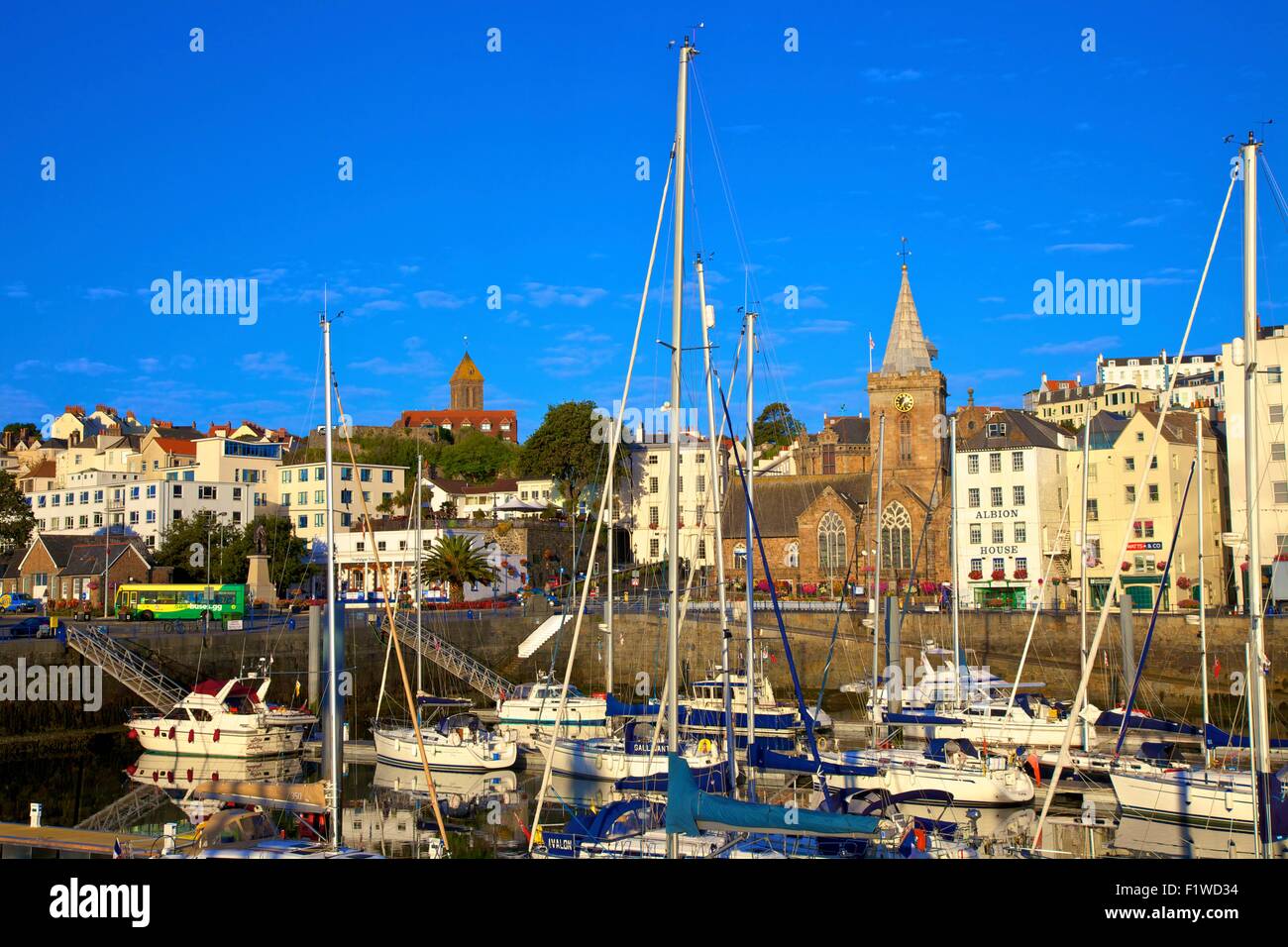 St. Peter Port Harbour, Guernsey, Channel Islands Stock Photo - Alamy