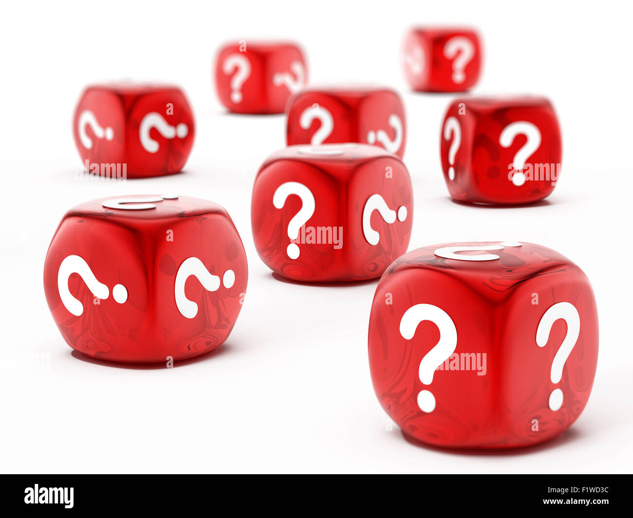 Dice question mark symbol isolated hi-res stock photography and images ...