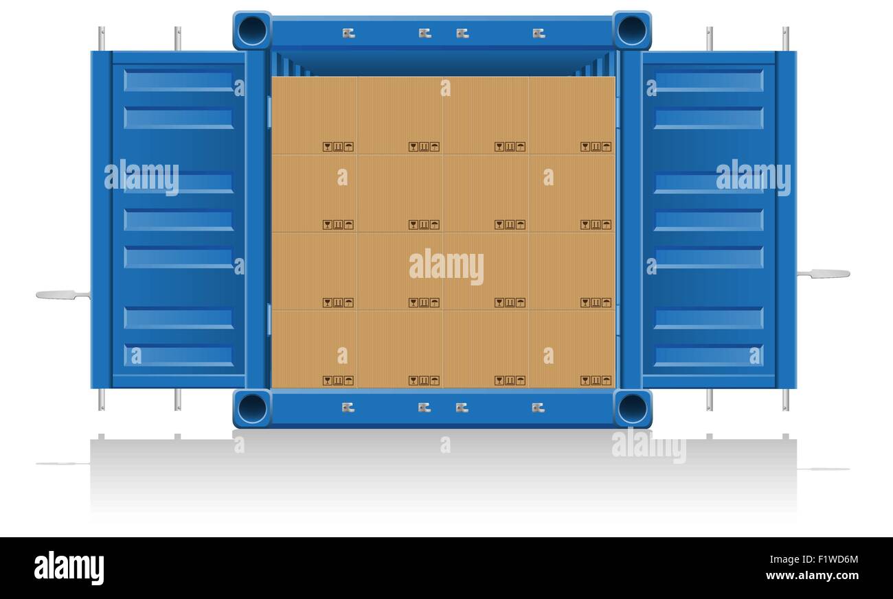 concept cargo delivery vector illustration isolated on white background ...