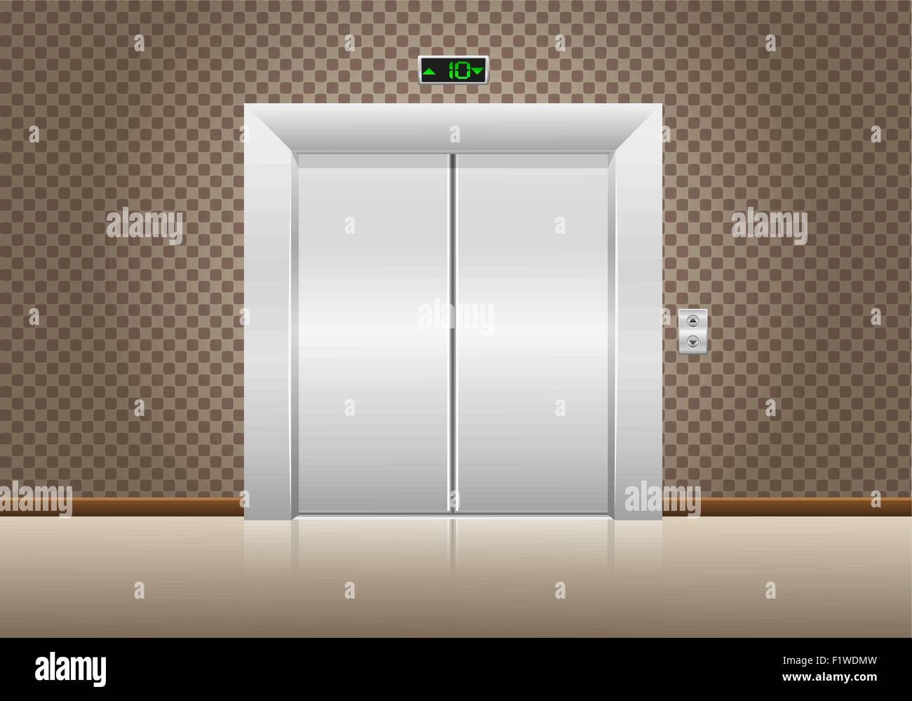 elevator doors closed vector illustration Stock Vector Image & Art - Alamy