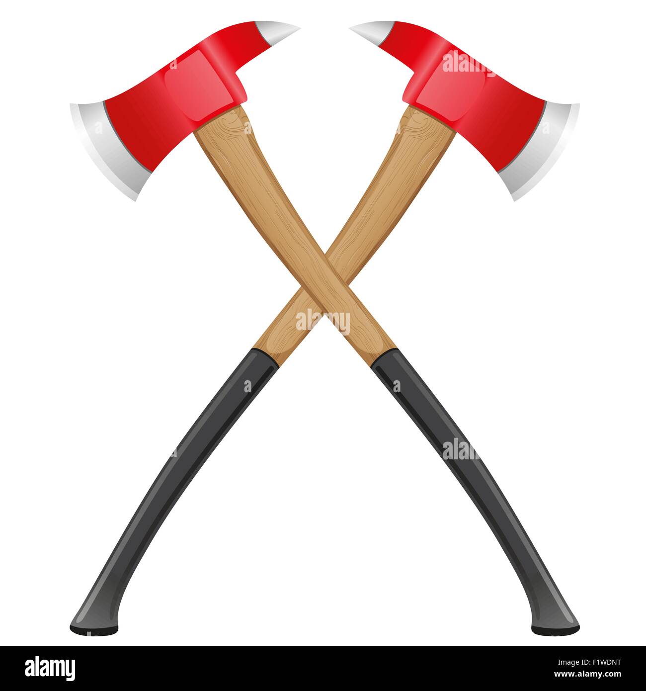 firefighter ax vector illustration isolated on white background Stock ...
