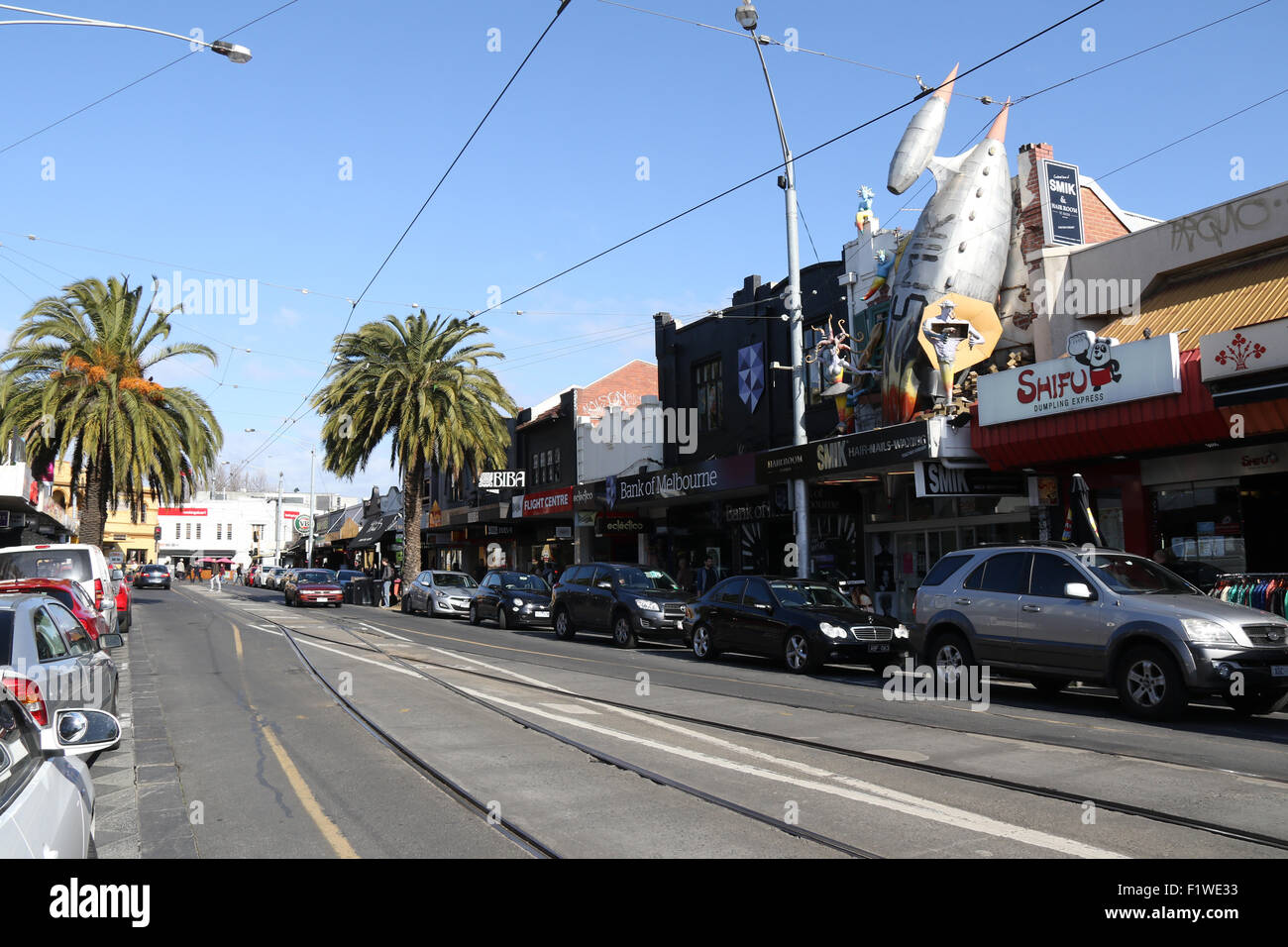 Acland Street in St Kilda, Melbourne, Victoria, Australia Stock Photo ...