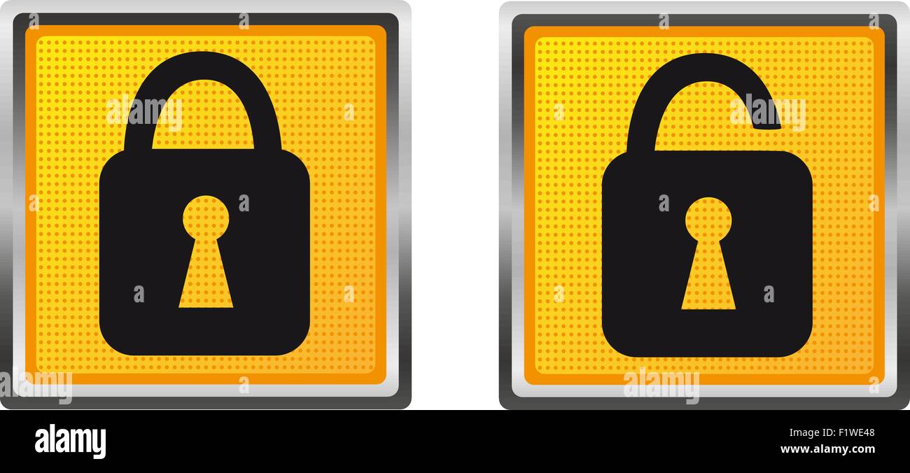 icons lock for design vector illustration isolated on white background ...