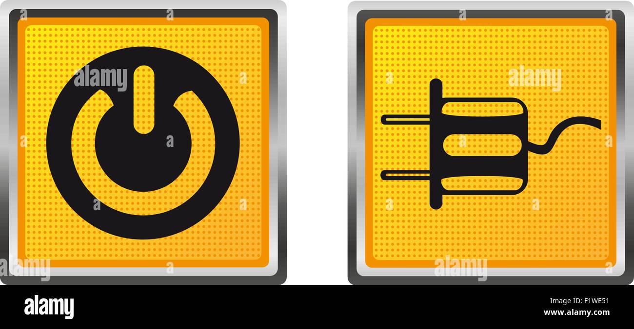 icons electricity voltage power for design vector illustration isolated ...