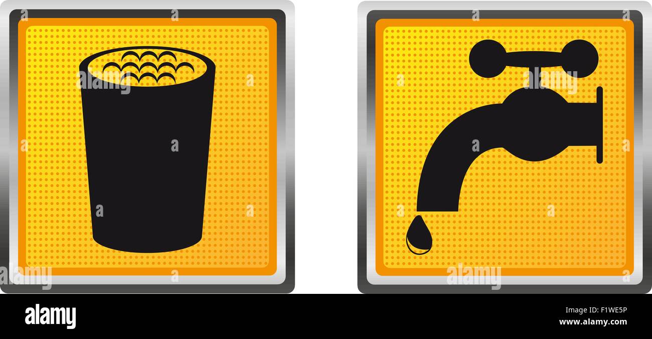 icons drinking water for design vector illustration isolated on white ...