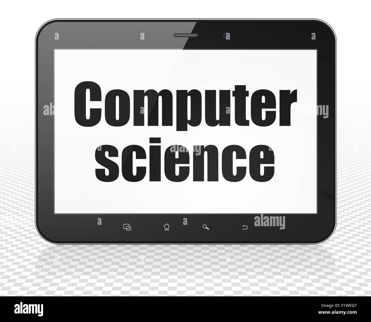 Science concept: Tablet Pc Computer with Computer Science Stock Photo ...