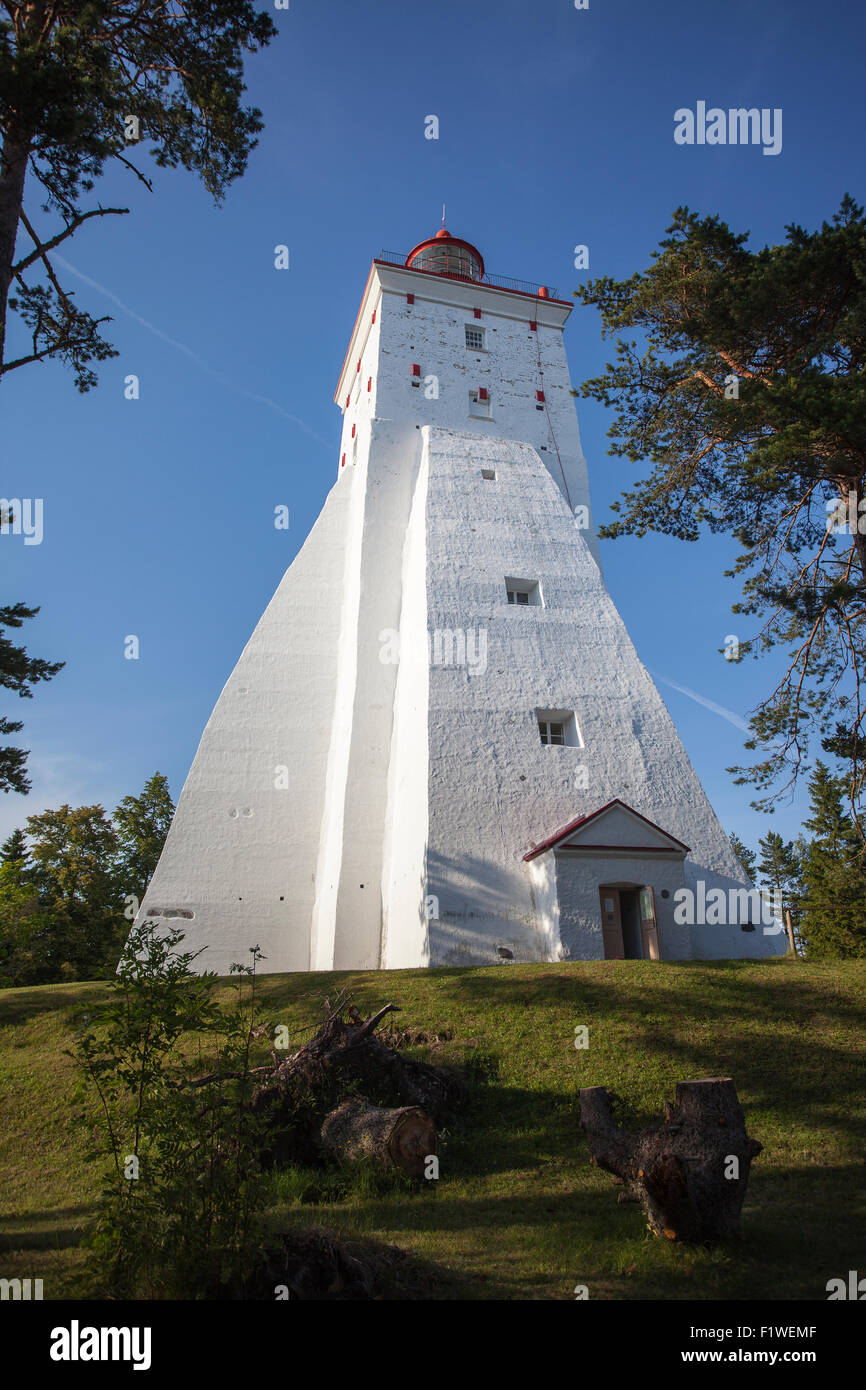 Kopu Lighthouse in Hiiumaa island, Estonia. It is one of oldest still ...