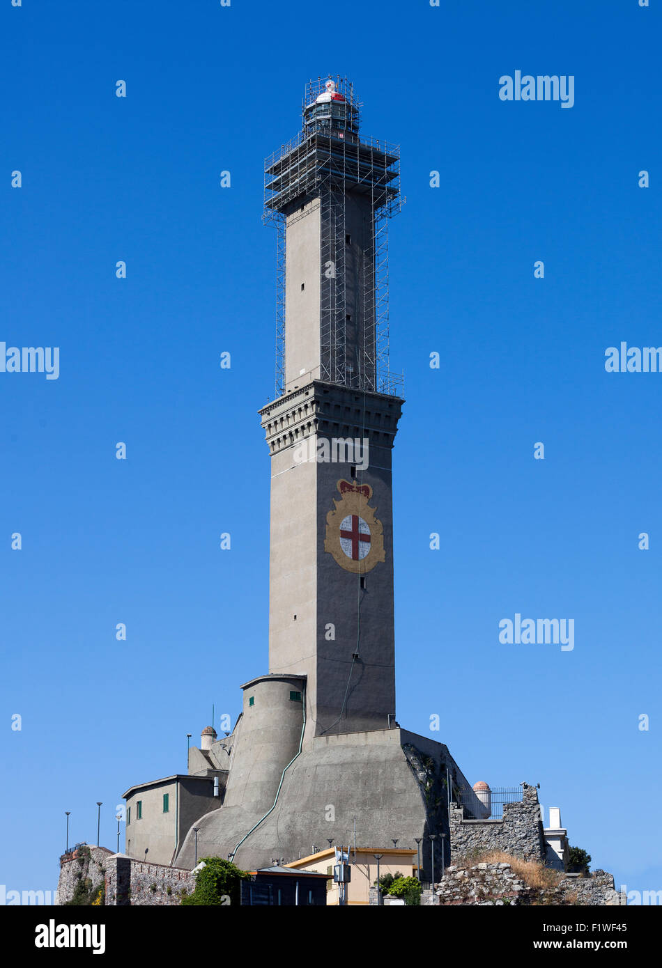 Old lighthouse genoa symbol hi-res stock photography and images - Alamy
