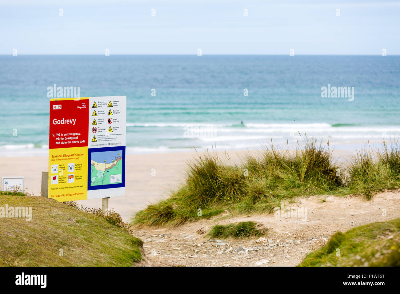 Godrevy Beach, Cornwall, UK Stock Photo - Alamy