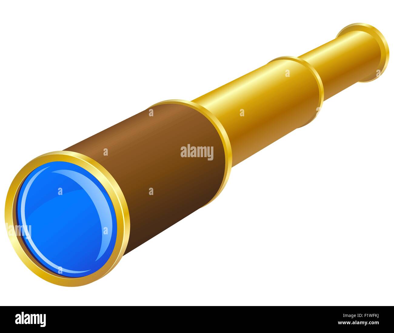telescope vector illustration isolated on white background Stock Vector ...