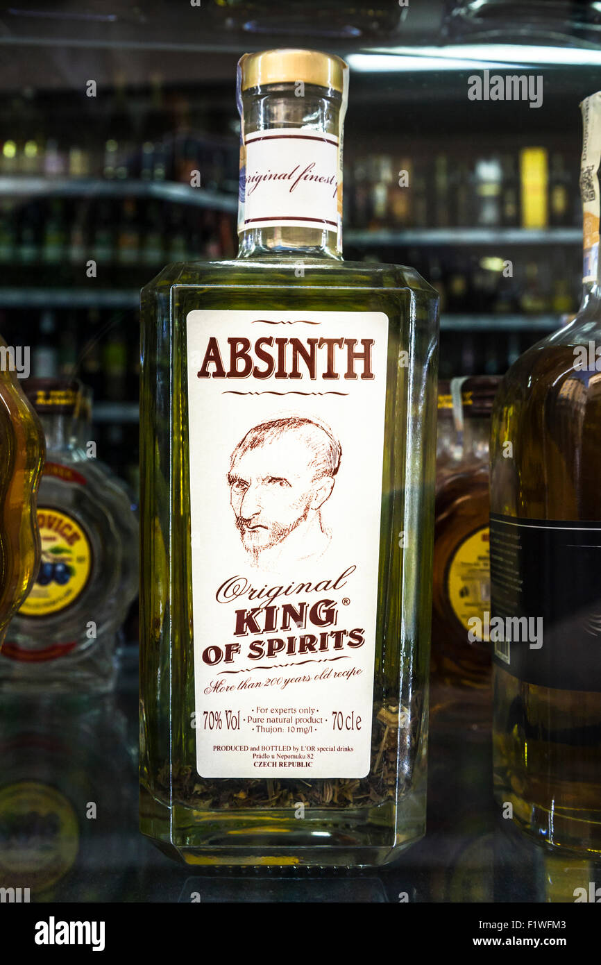 Bottle of Absinth from the Czech Republic Stock Photo - Alamy