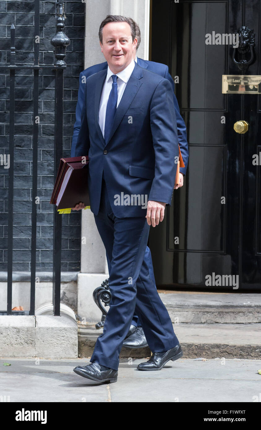 David Cameron outside 10 Downing Street on the day of the Summer Budget ...