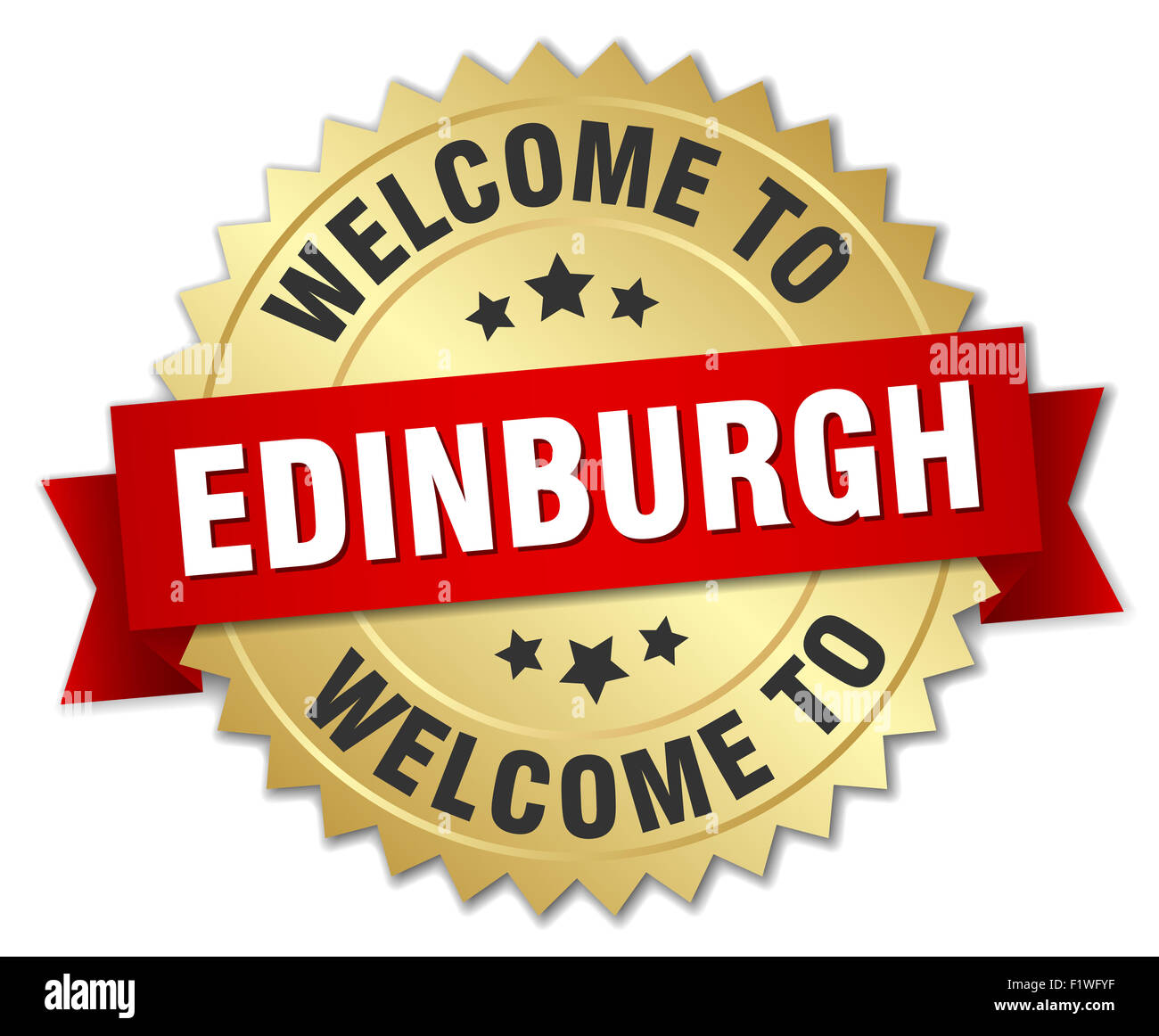 Welcome to edinburgh sign Cut Out Stock Images & Pictures - Alamy