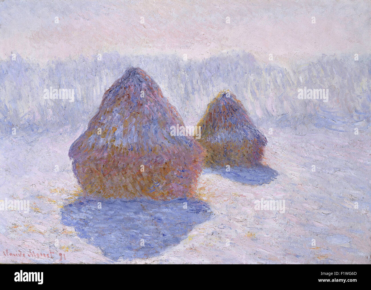 Haystacks monet hi-res stock photography and images - Alamy