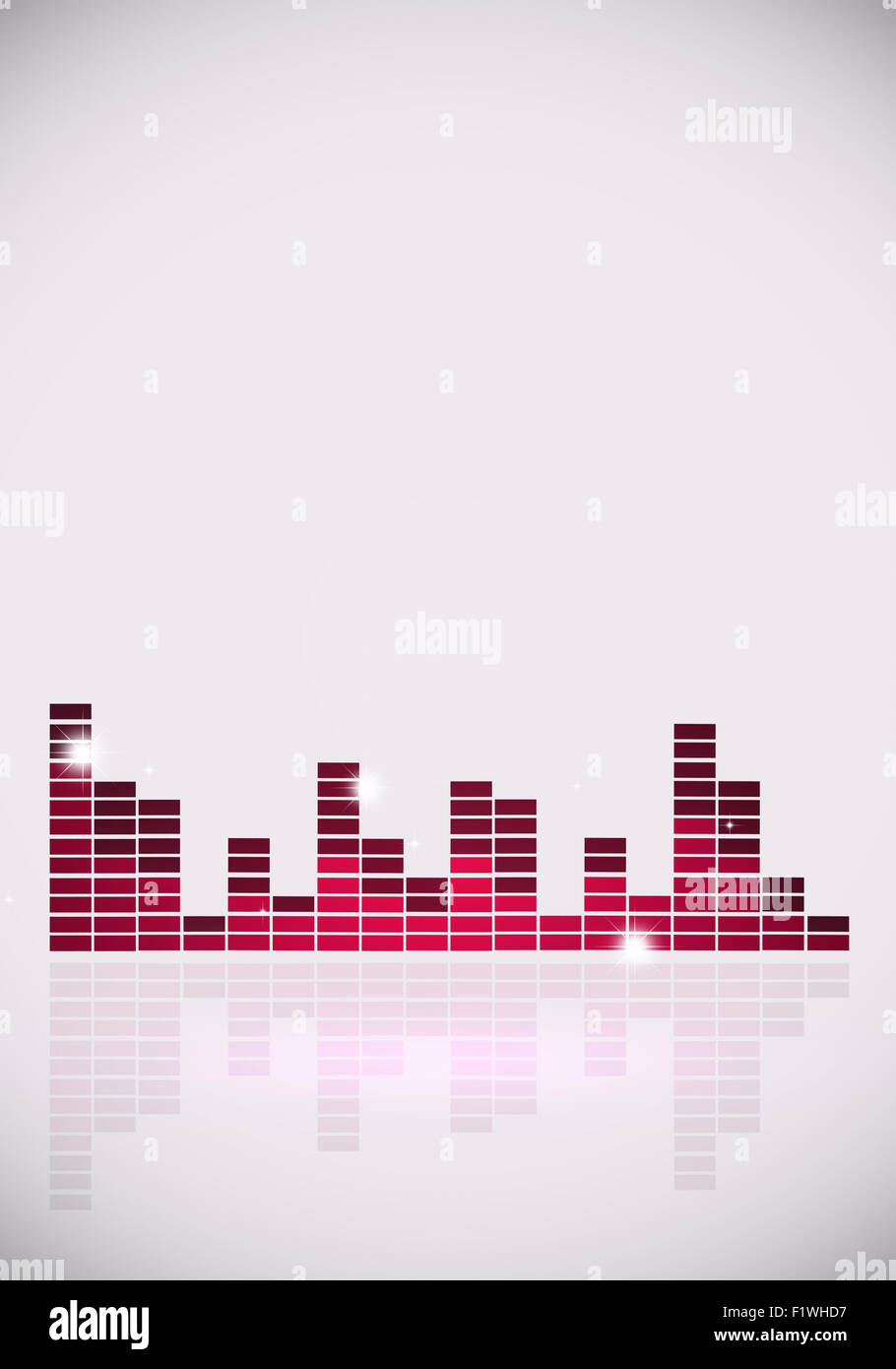 multicolor music equalizer poster for joyful party events on white ...