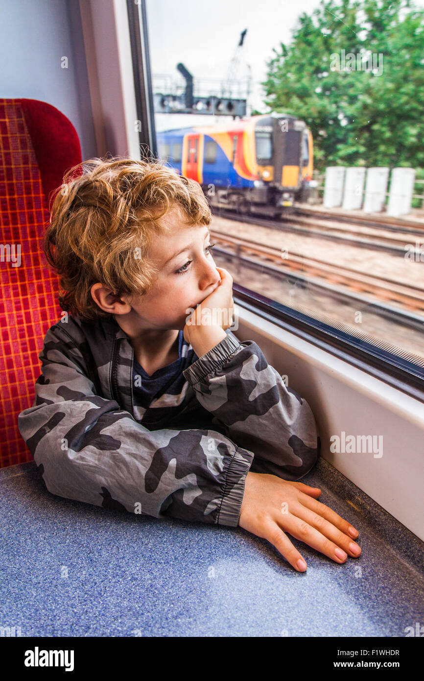 Six year old boy on a southwest train hi-res stock photography and ...