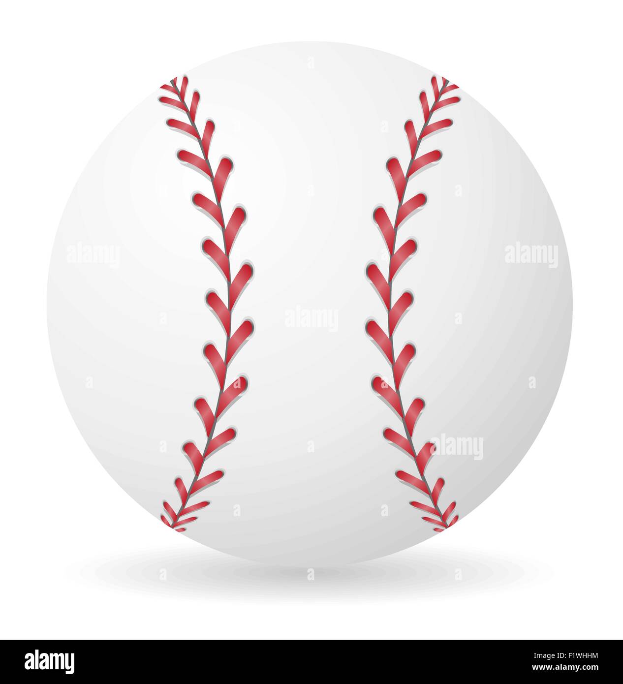baseball ball vector illustration isolated on white background Stock ...