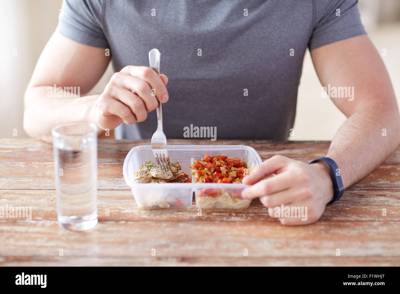 Man healthy food water hi-res stock photography and images - Alamy
