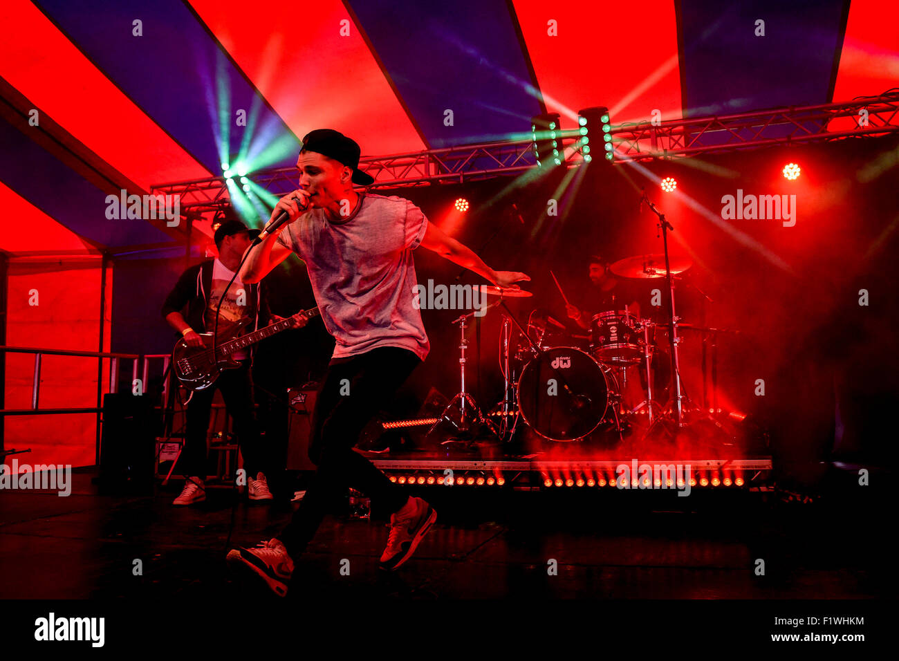 MOK performing at Together The People Festival in Brighton Stock Photo ...