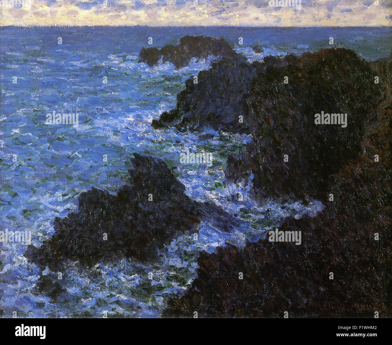 Claude monet les rochers de belle ile hi-res stock photography and ...
